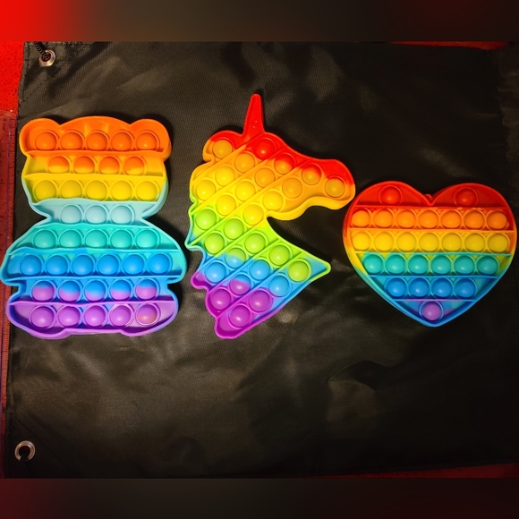 Toys | Xl Popit Fidget Toys 3pc Set | Poshmark